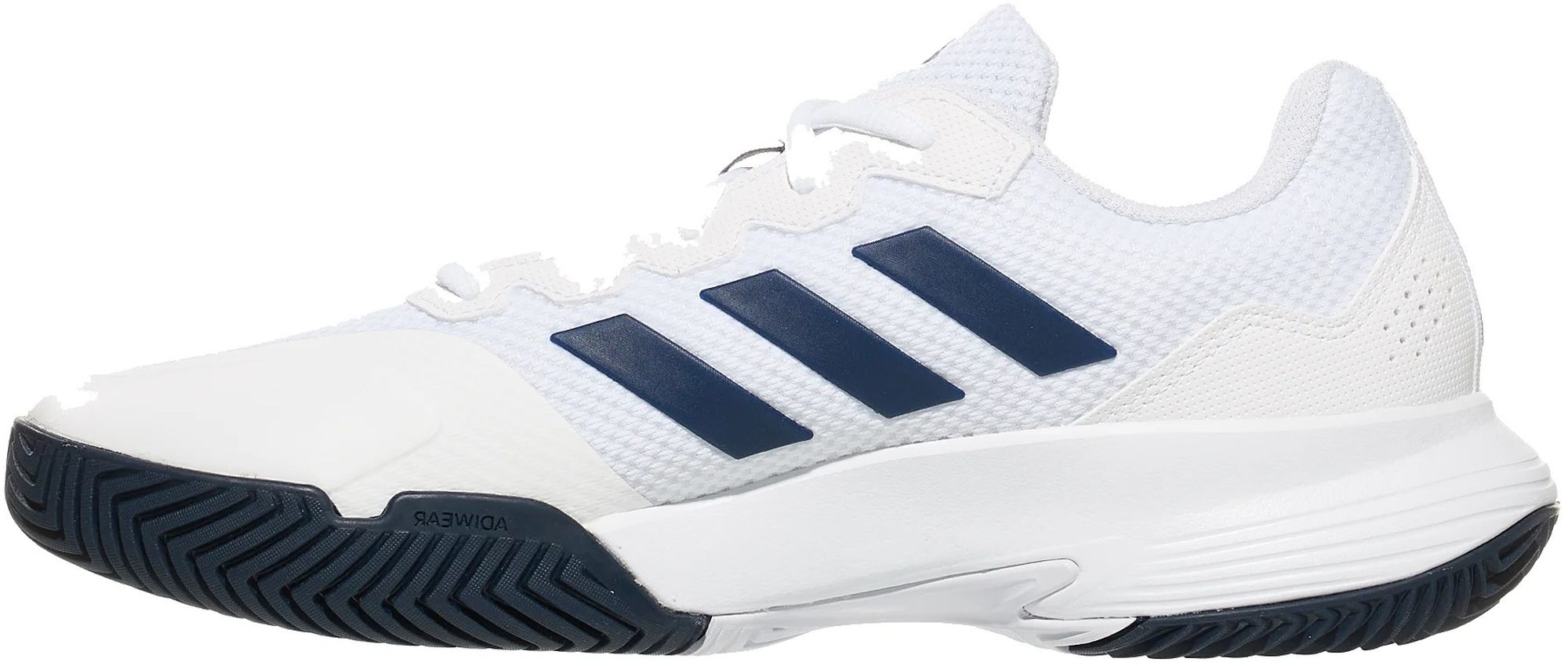 Adidas Men's GameCourt 2 Tennis Shoes (Cloud White/Team Navy Blue/Cloud ...