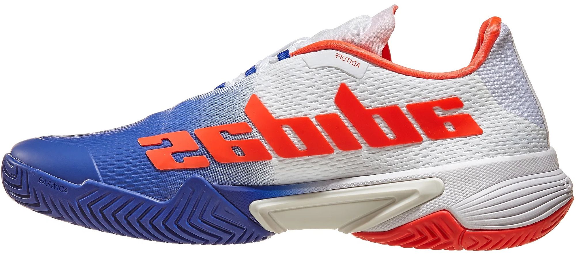 Adidas Men's Barricade Tennis Shoes (Lucid Blue/Core Black/Solar Red)