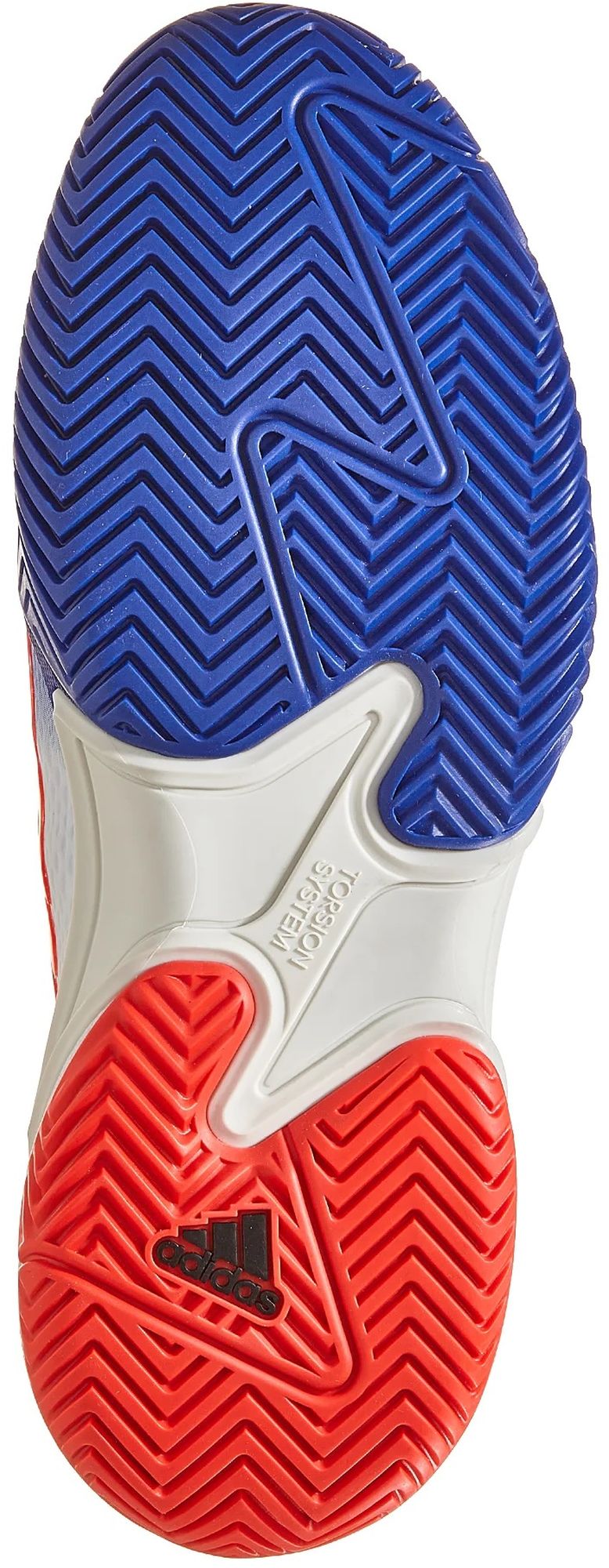 Adidas Men's Barricade Tennis Shoes (Lucid Blue/Core Black/Solar Red)