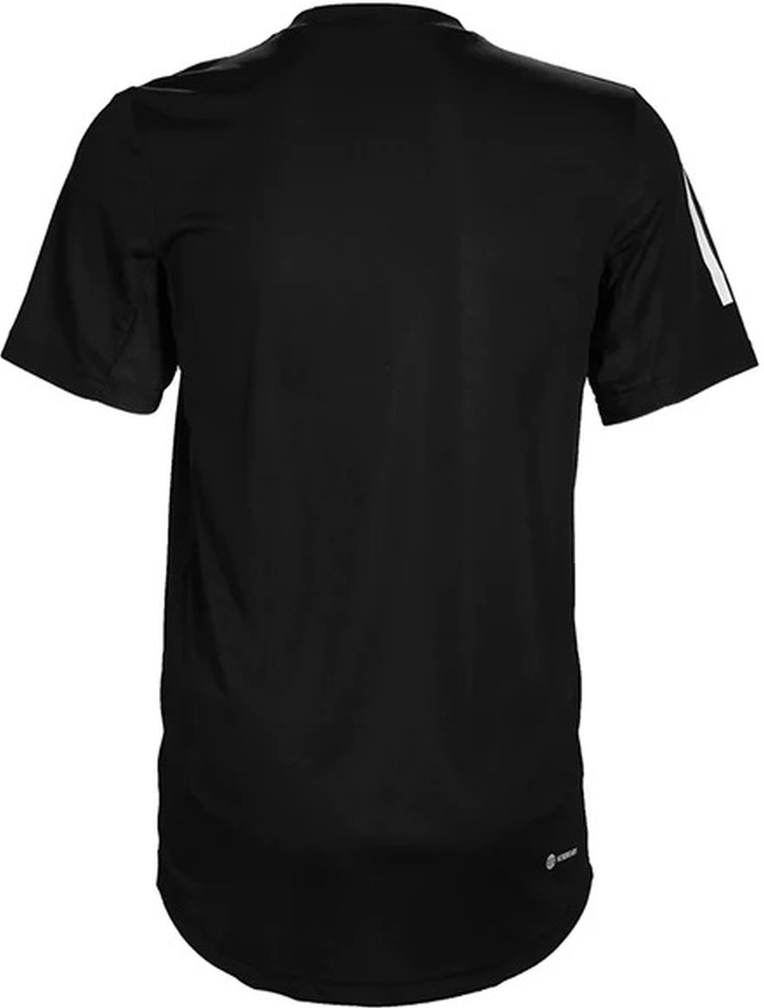 Adidas Men's Club Vertical 3 Stripe Tennis Tee (Black)