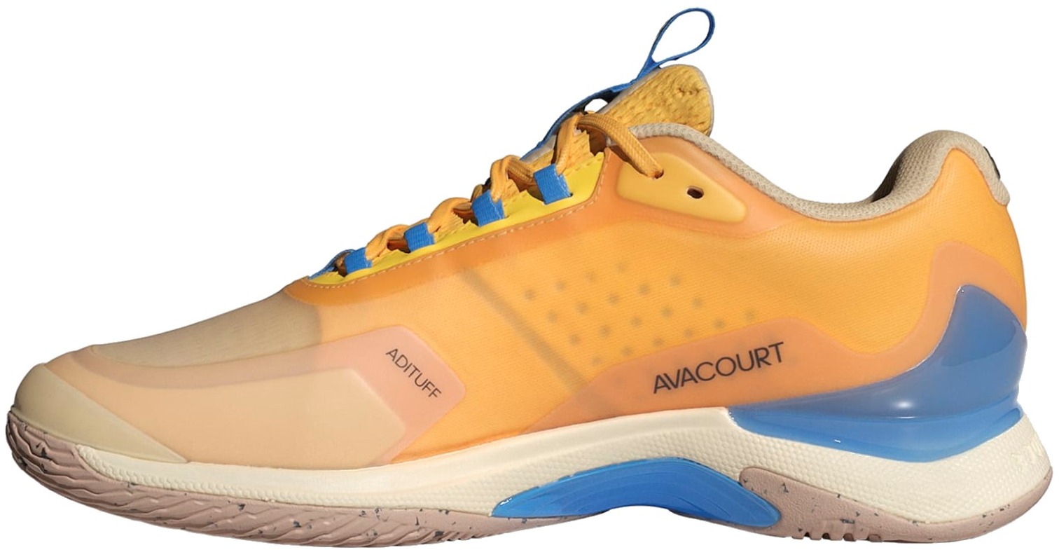 Adidas Women's Avacourt 2 Tennis Shoes (Semi Spark/Core Black/Blue Burst)