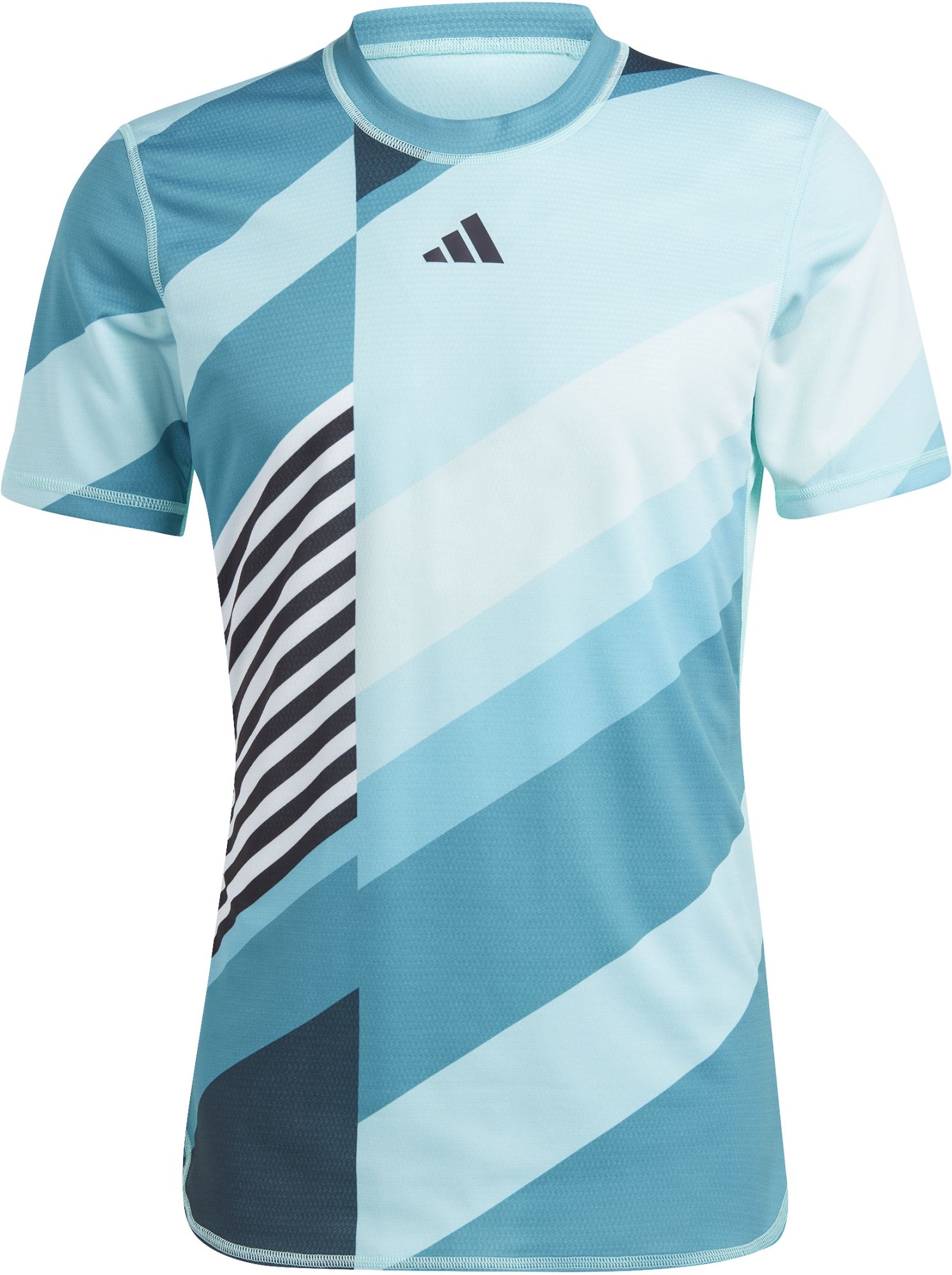 Adidas Men's Reversible FreeLift Pro Tennis Tee (Flash Aqua)