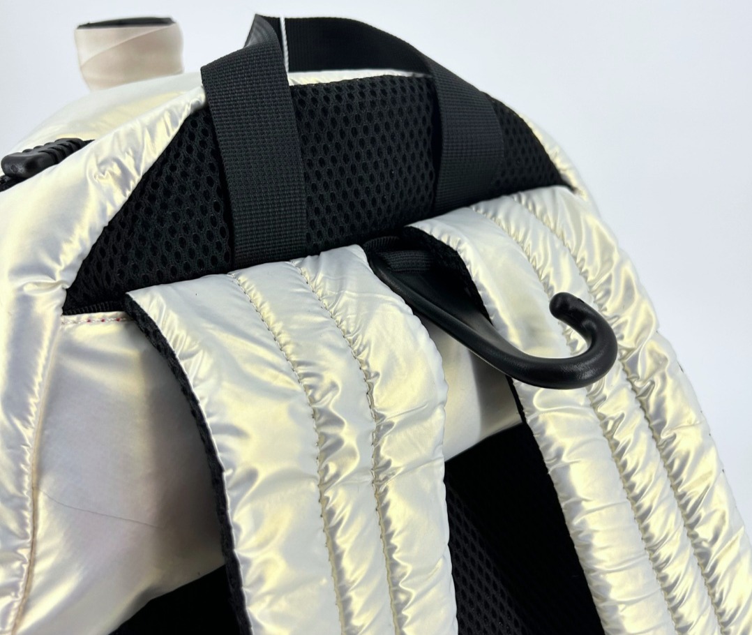 NiceAces Neon Ultra-Lite Tennis & Pickleball Puffer Backpack (Pearlescent)