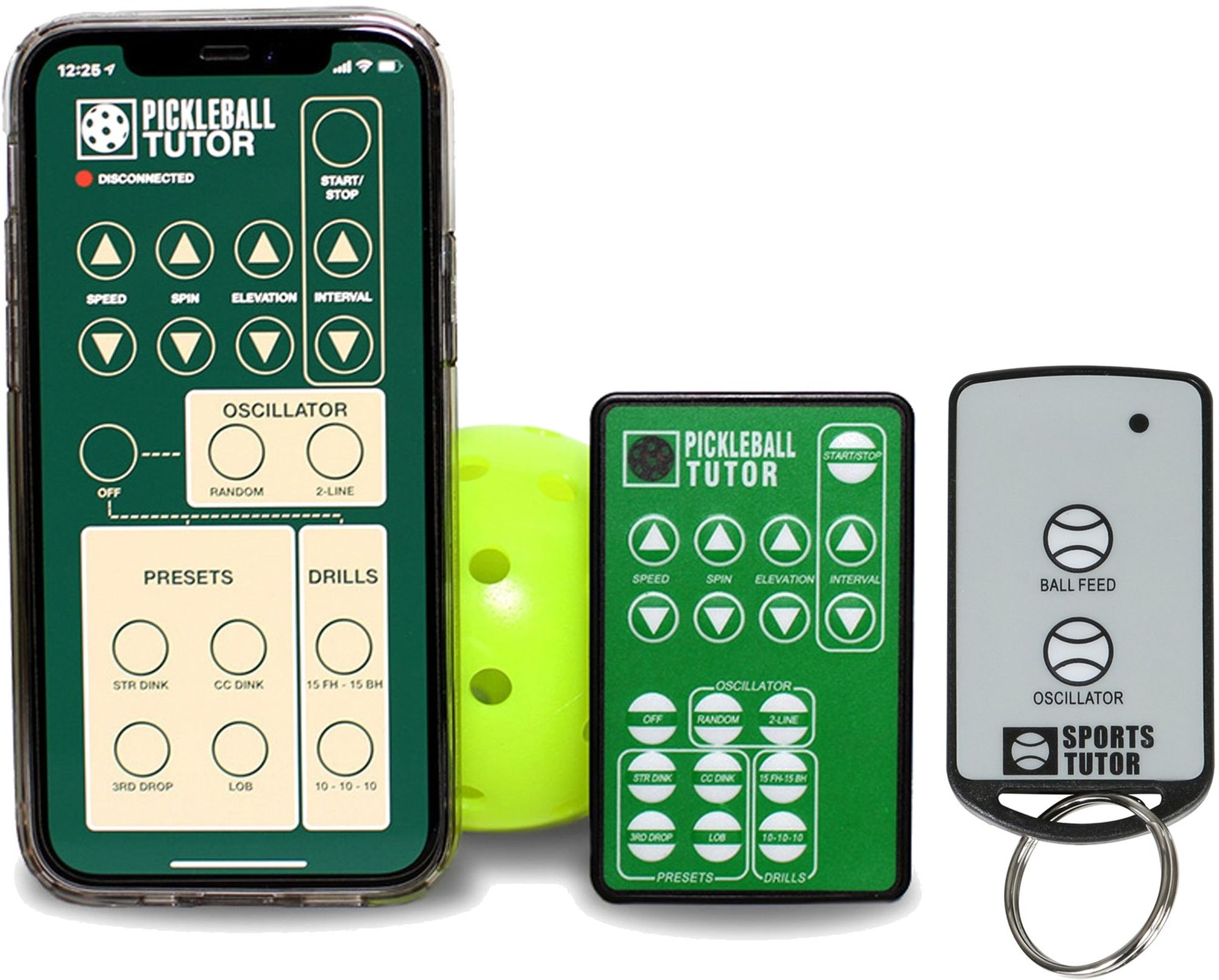 Sports Tutor Pickleball Tutor Spin Ultra Ball Machine (Right and Left ...