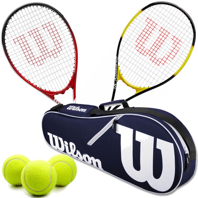 Wilson Pro Staff Precision + Energy XL Tennis Racquet Doubles Bundle ...