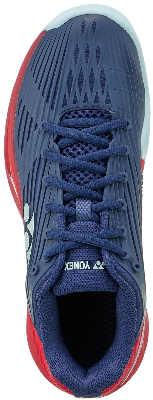 Yonex Men's Power Cushion Eclipsion 5 Tennis Shoes (Navy/Red)