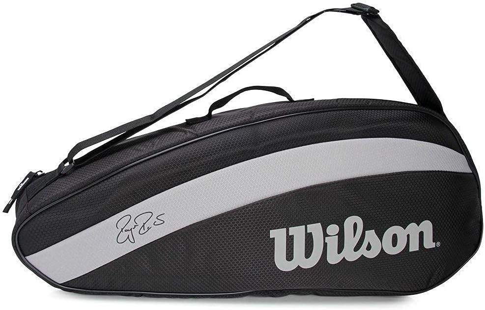 Wilson Blade 101L v8 Tennis Racquet Bundled w a Federer Team 3 Racquet Bag