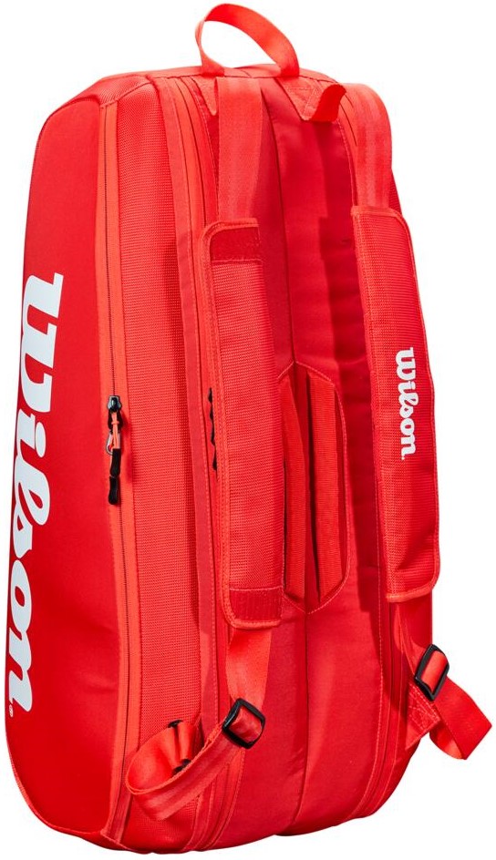 WR8010701001 Wilson Super Tour 6 Pack Tennis Bag (Red)