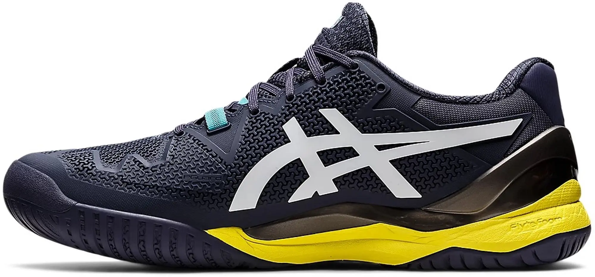 ASICS Men's Gel-Resolution 8 Tennis Shoes (Indigo Fog/White)