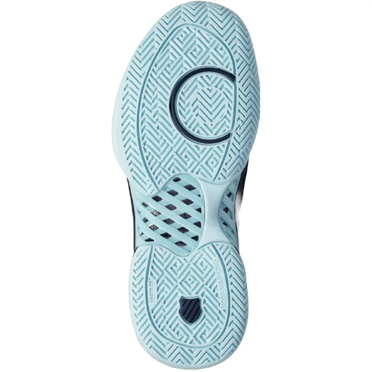 K-Swiss Women's Express Light Pickleball Shoes (Black Iris/Blue Glow/White)
