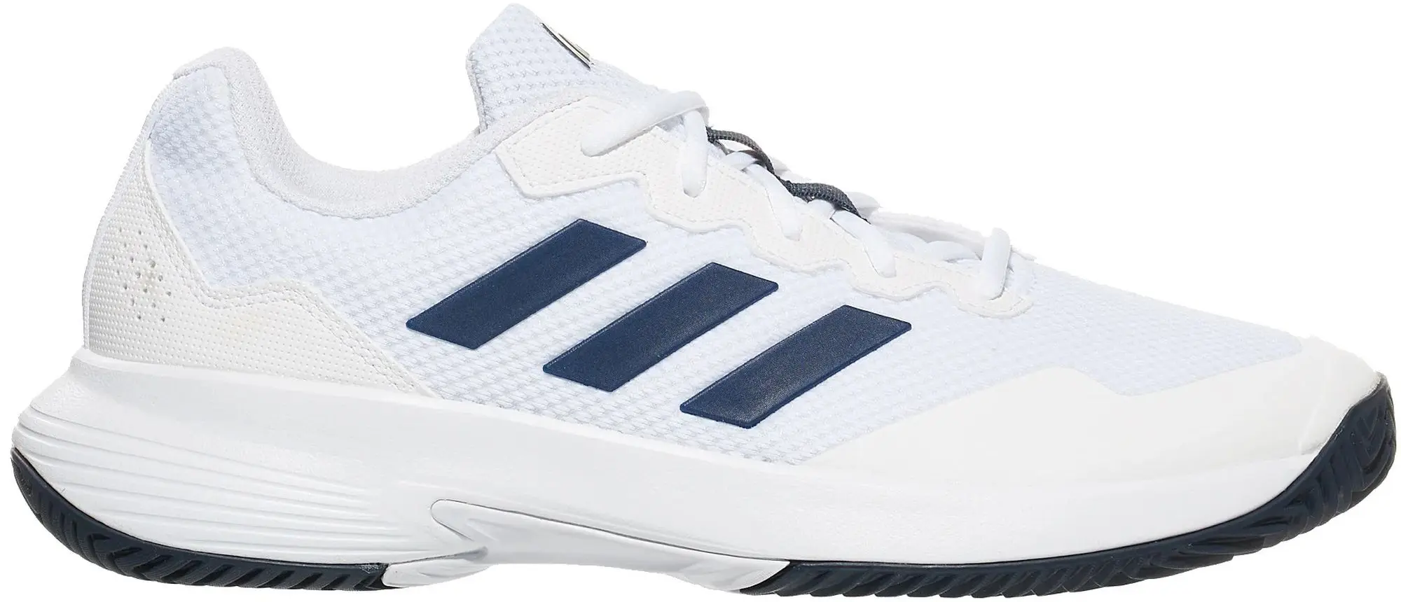 Adidas Men's GameCourt 2 Tennis Shoes (Cloud White/Team Navy Blue/Cloud ...