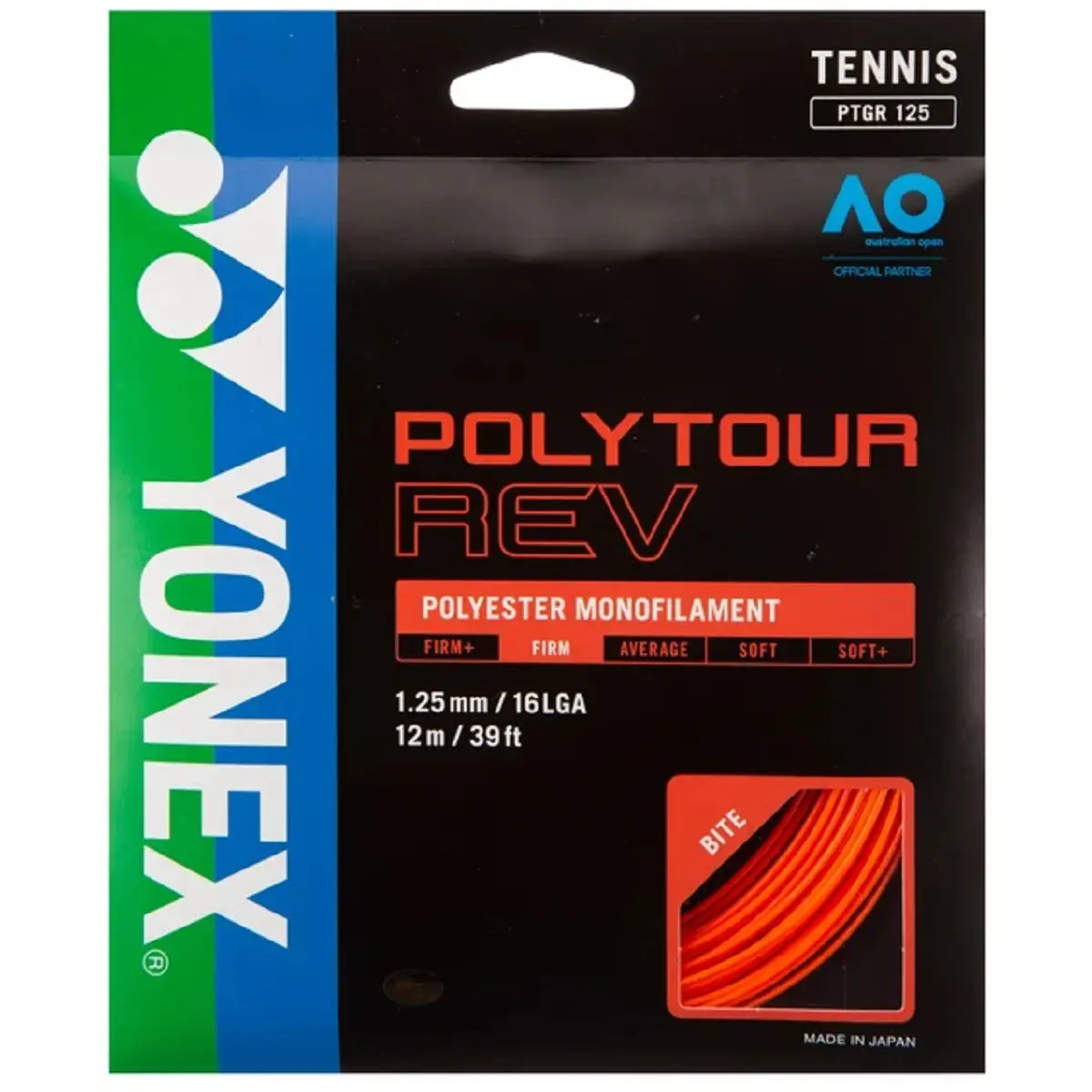 Yonex POLYTOUR Rev 125 Tennis String (Set)