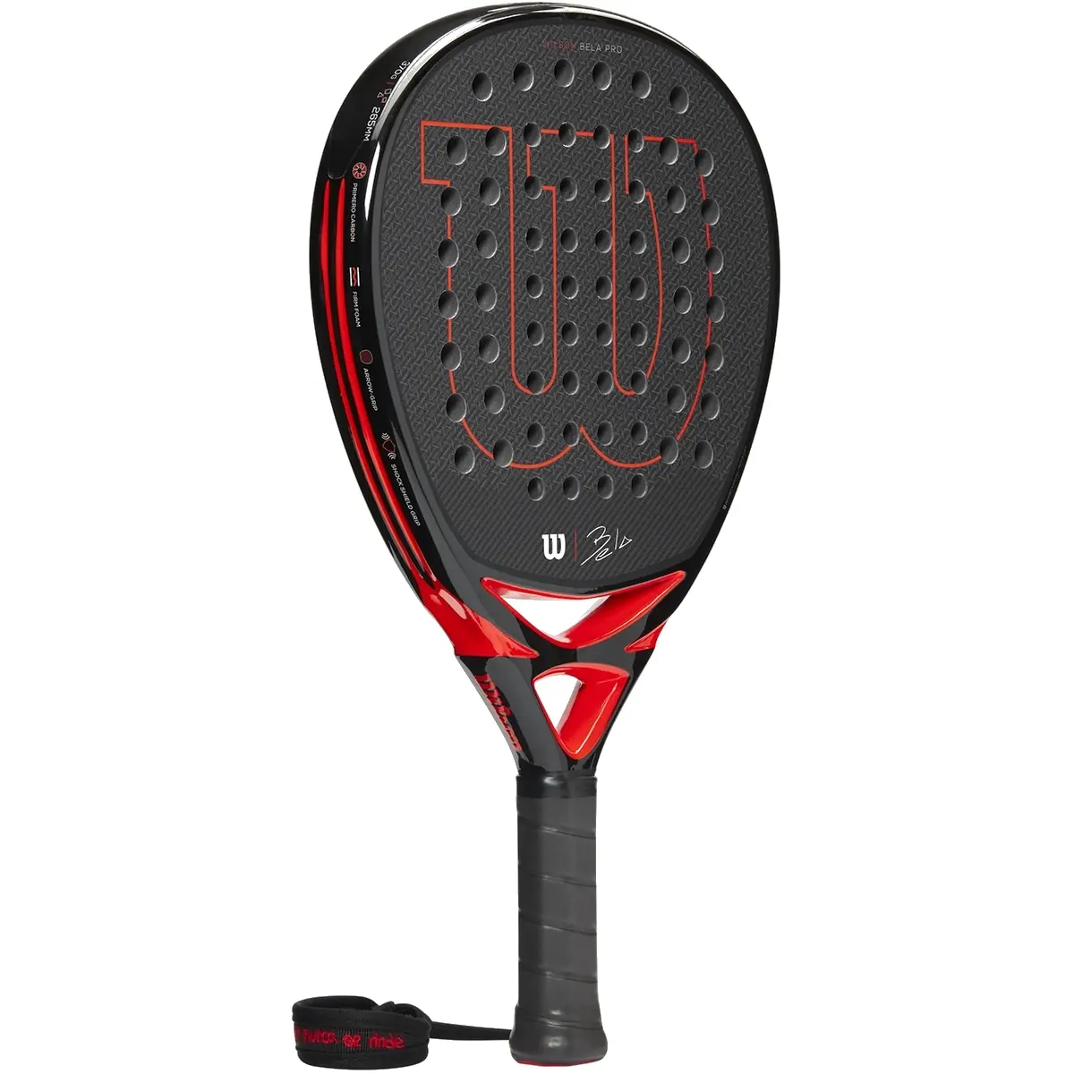 Wilson Bela Pro Padel Racket (Black/Red)