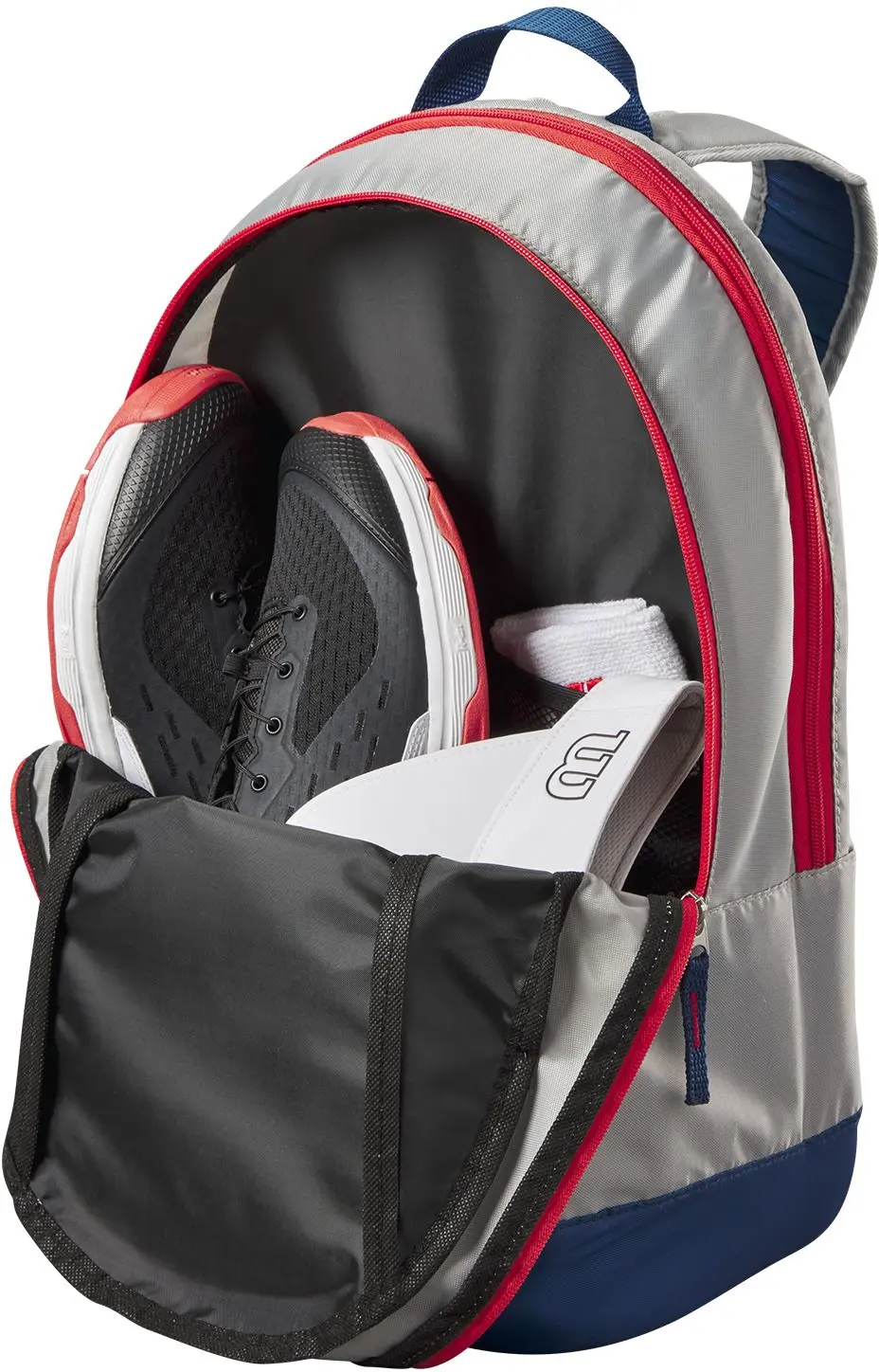 Wilson Junior Tennis Backpack (Grey/Red)