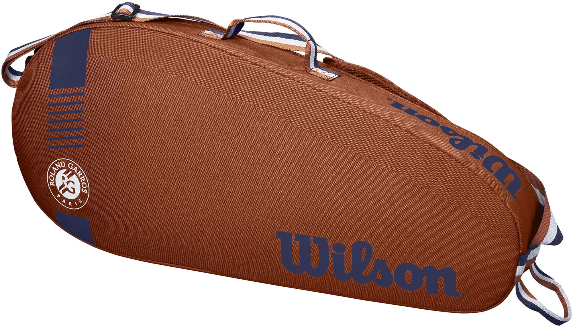 Wilson Roland Garros Team 3 Pack Tennis Bag (White/Clay/Navy)