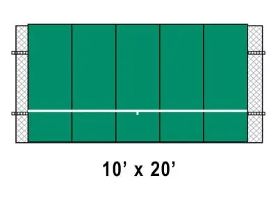 Large Bakko Economy Flat Series Backboard 10\' x 20\' Practice Backboards