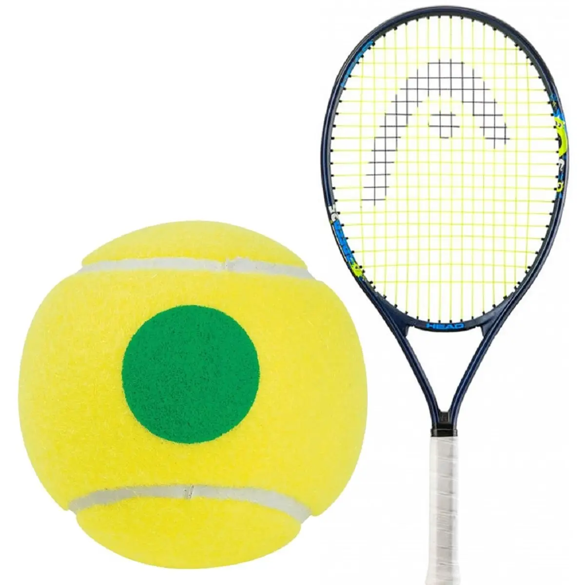 HEAD Speed Jr Racquet + 3 Green Dot Tennis Balls