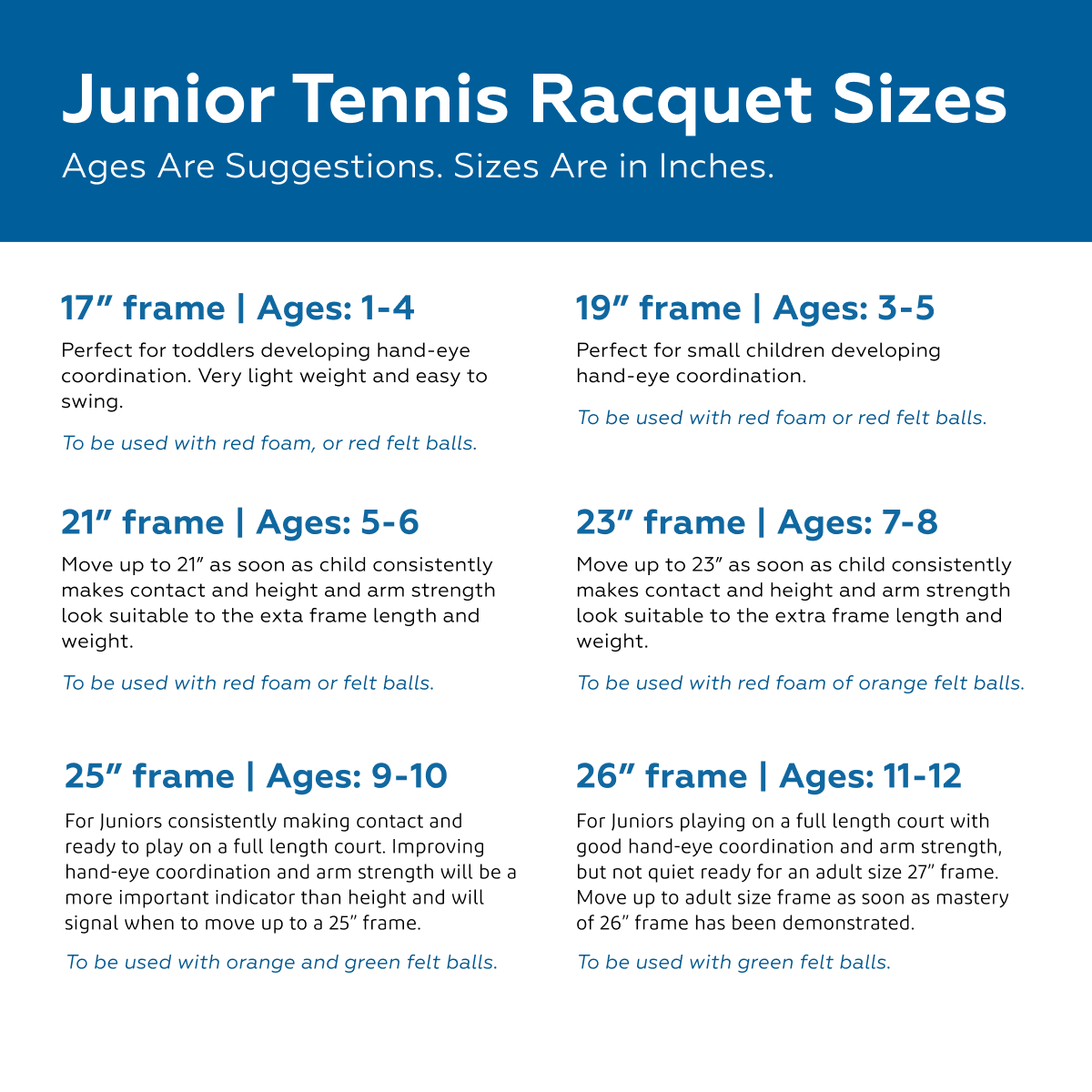 Beginner & Intermediate Tennis Racquets for Children Under Age 12 at ...