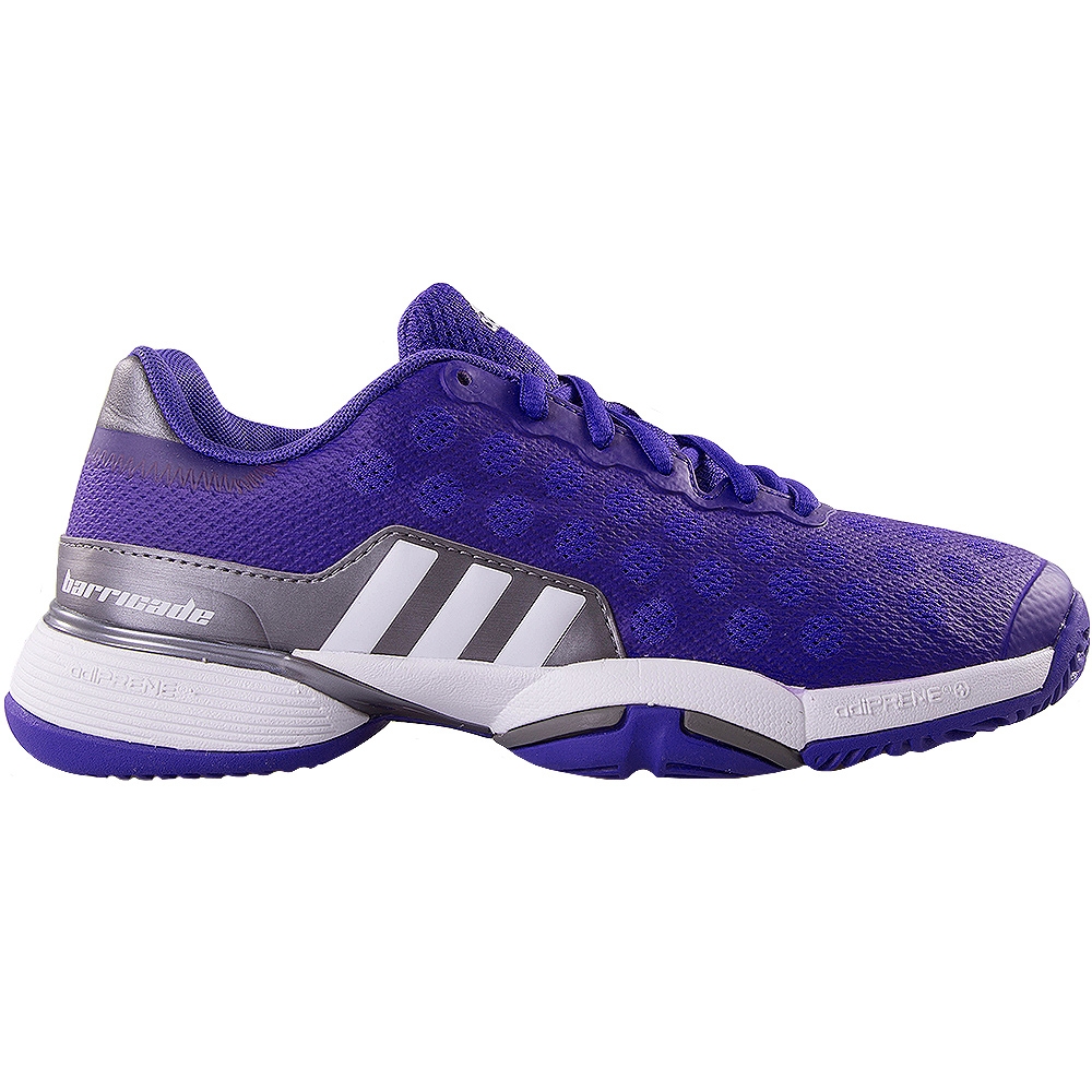 Adidas Junior Barricade 2015 Tennis Shoes (Purple/ White/ Silver) from ...