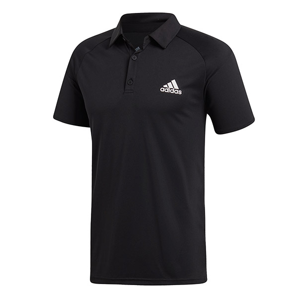 Adidas Men's Club Colorblock Tennis Polo (Black)