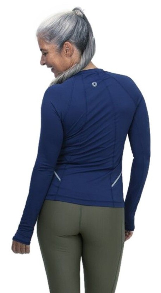 BloqUV Women's Reflective Waist Long Sleeve Sun Protective Athletic Top ...