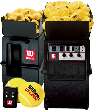 Wilson Portable Tennis Ball Machine with Remote & 2-Line Feature