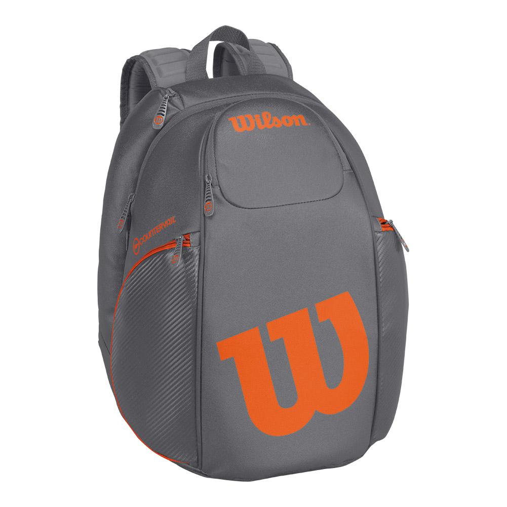 Wilson Burn Tennis Backpack (Orange/Grey)